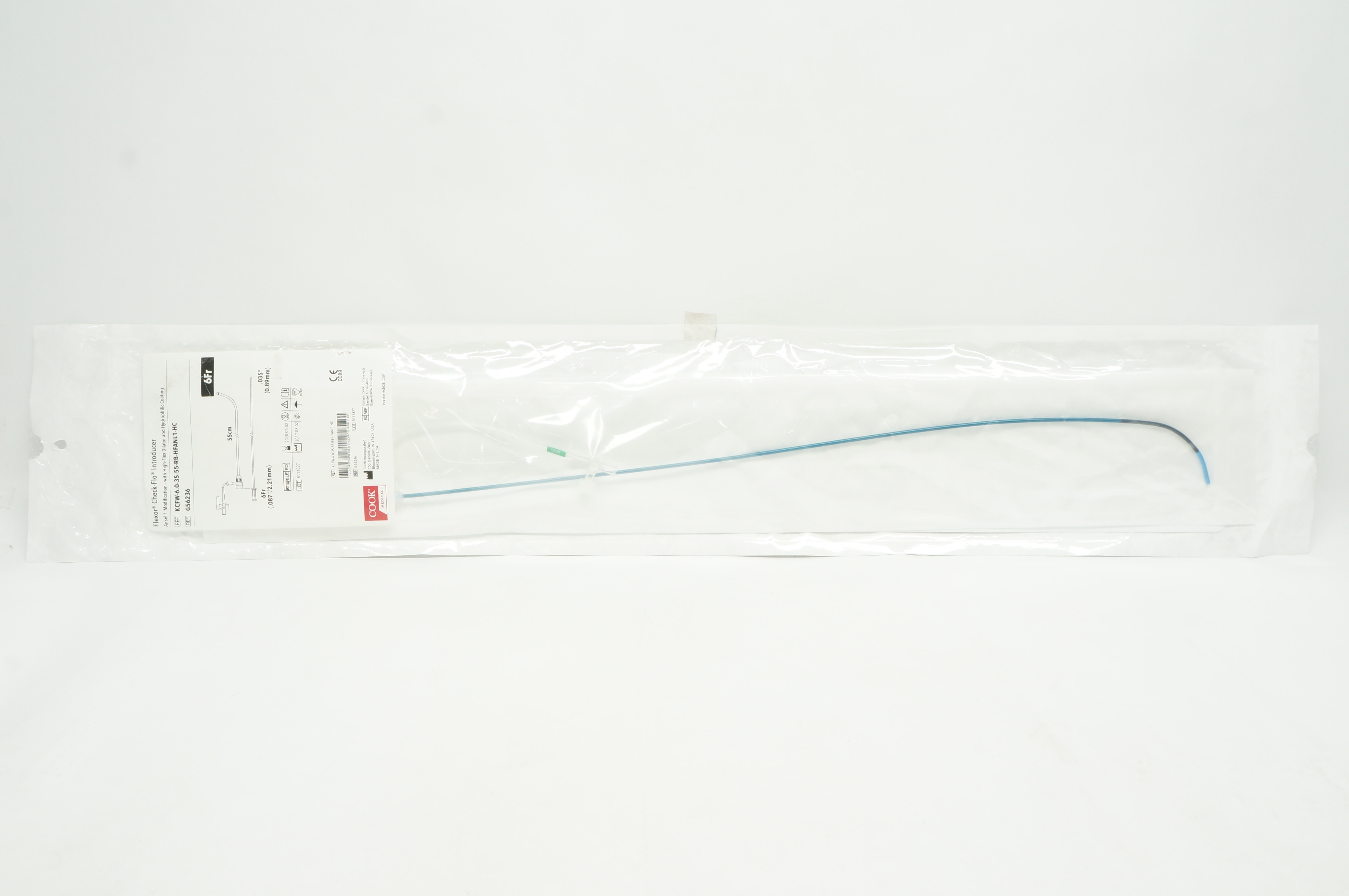 Cook Medical G56236 Flexor Check-Flo Introducer 6Fr x 0.35 inch (x)