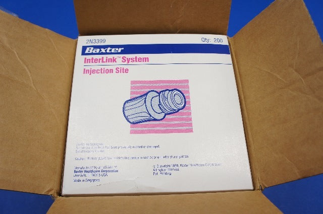 Baxter 2N3399 InterLink System Injection Site ~ Box of 200