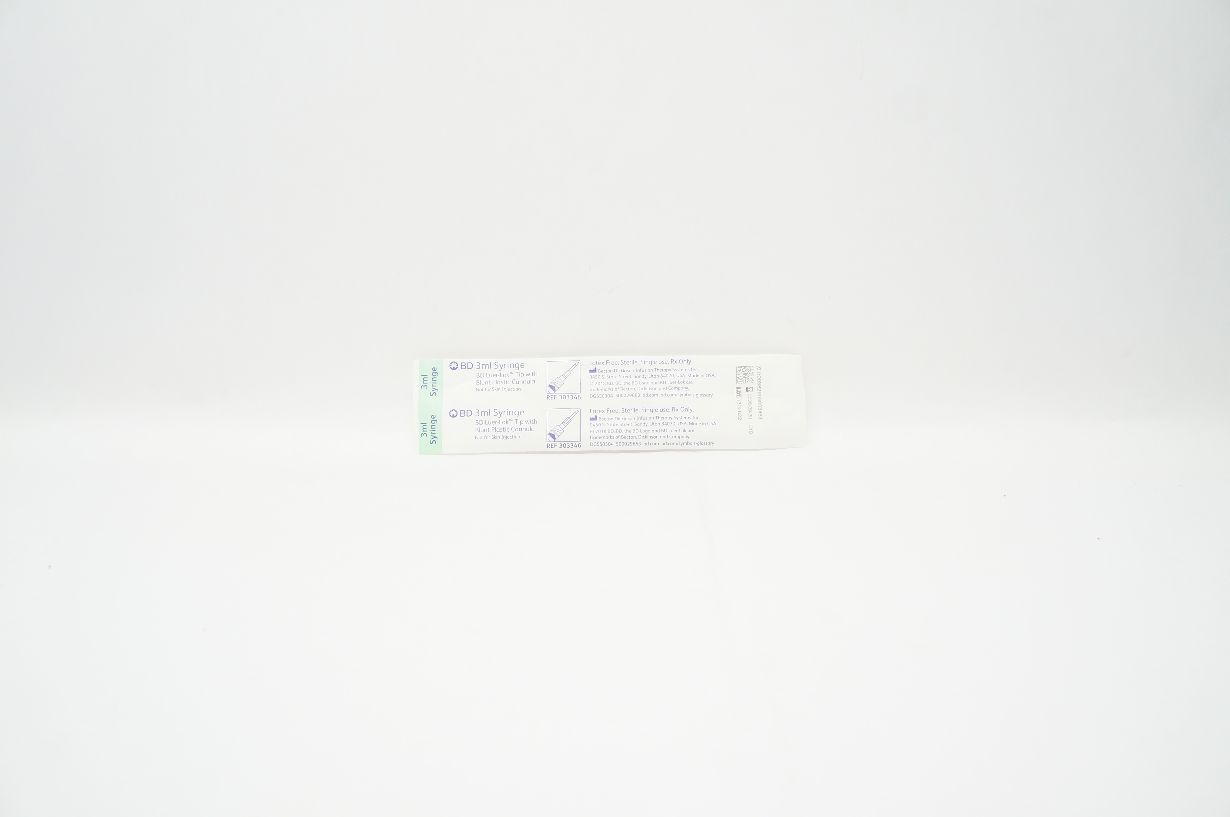 Bd 303346 3 Ml Syringe Bd Luer Lok Tip With Blunt Plastic Cannula