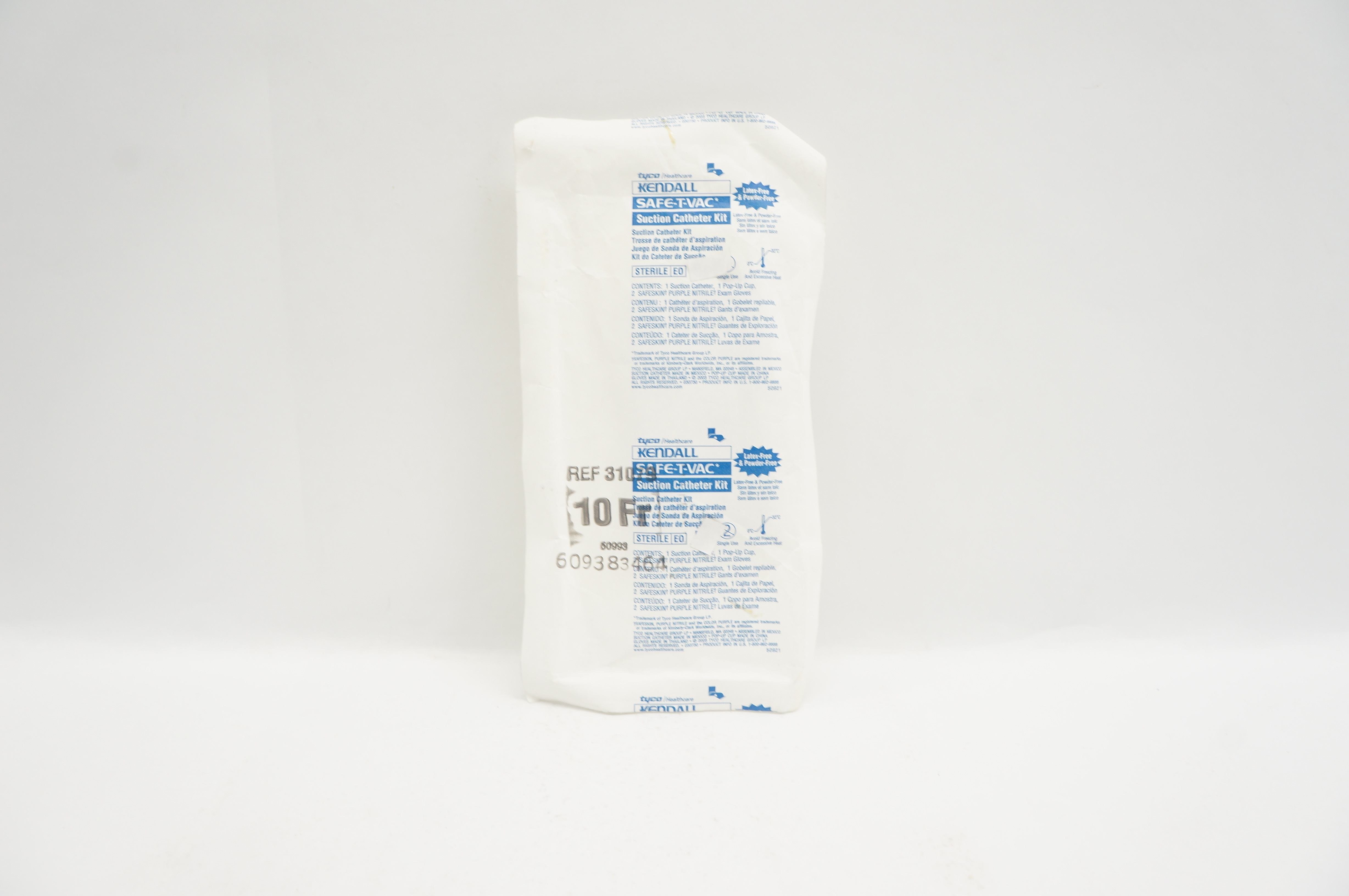 Tyco Healthcare 31079 Kendall Safe-T-Vac Suction Cath. Kit 10Fr