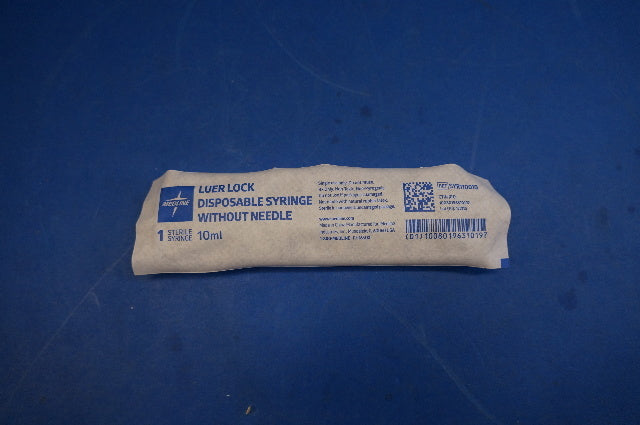 Medline SYR110010 Luer Lock Disposable Syringe Without Ndle 10ml ~ Pack ...