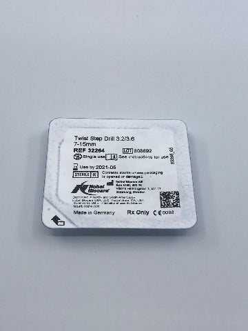 Nobel Biocare 32264 Twist Step Drill 7-15mm 3.2/3.6