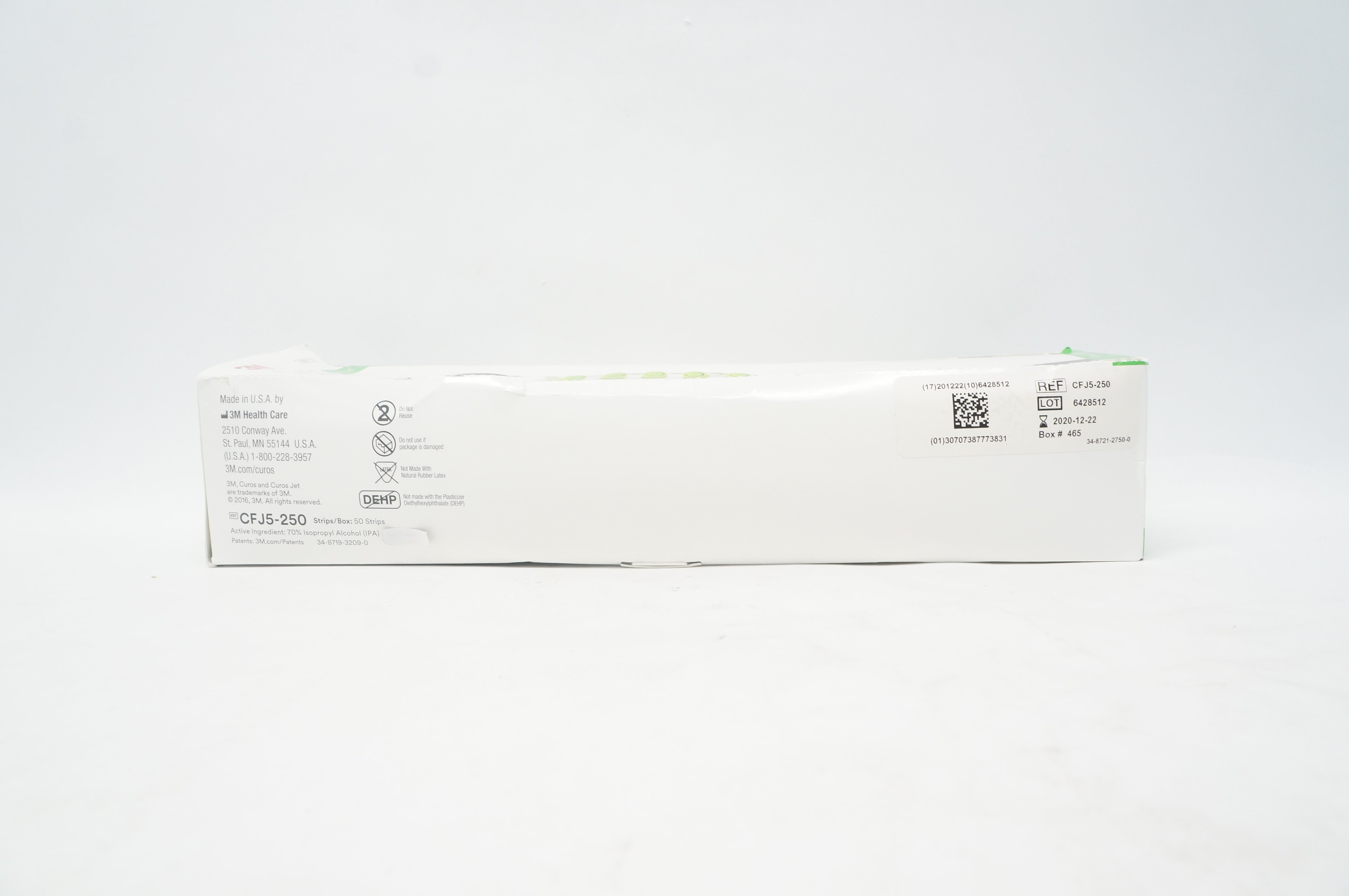 3M CFJ5-250 Curos Jet Disinfecting Cap Strip (x) - Box of 19 Strips