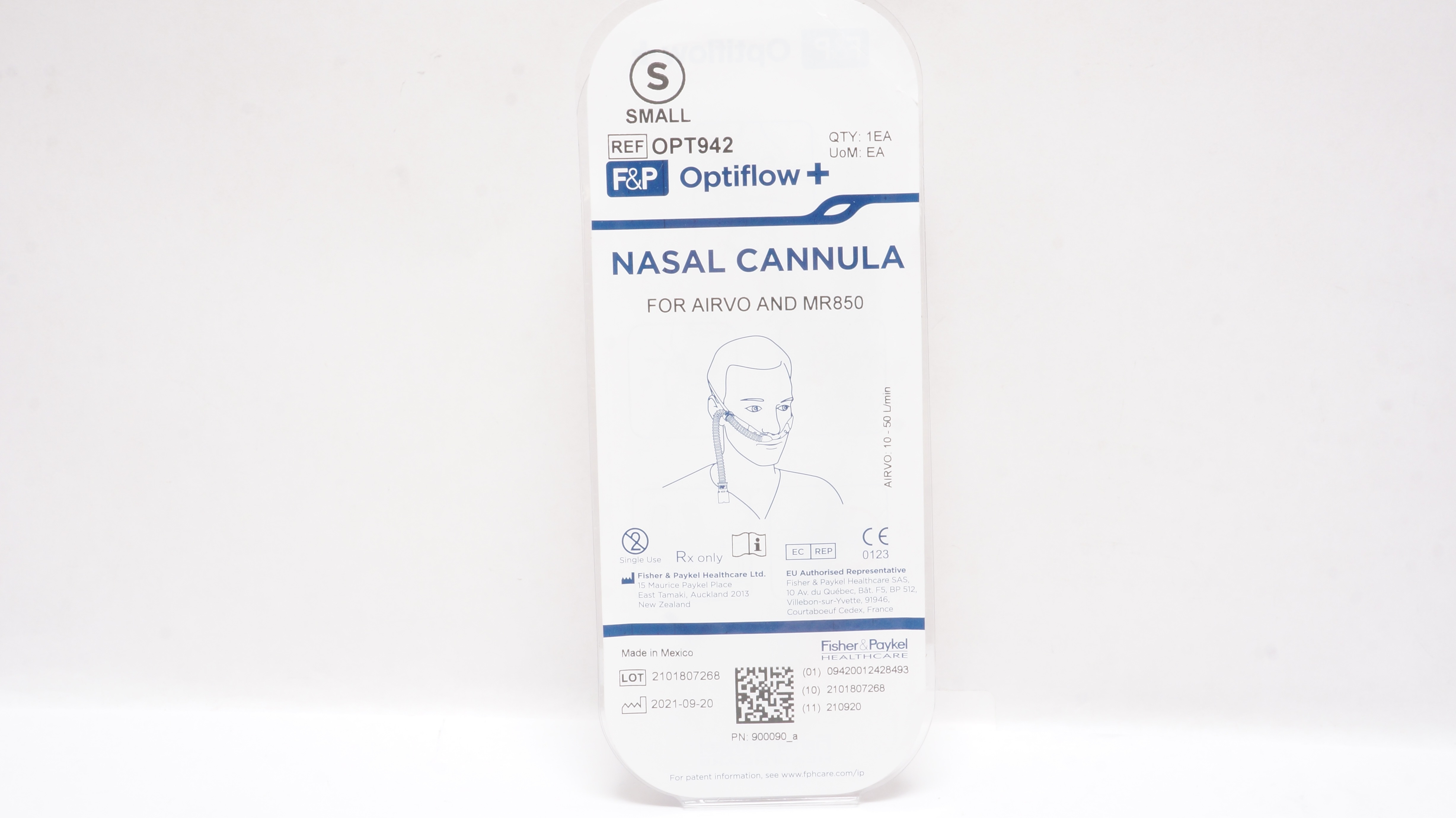 Fisher & Paykel OPT942 Optiflow+ Nasal Cannula, Small