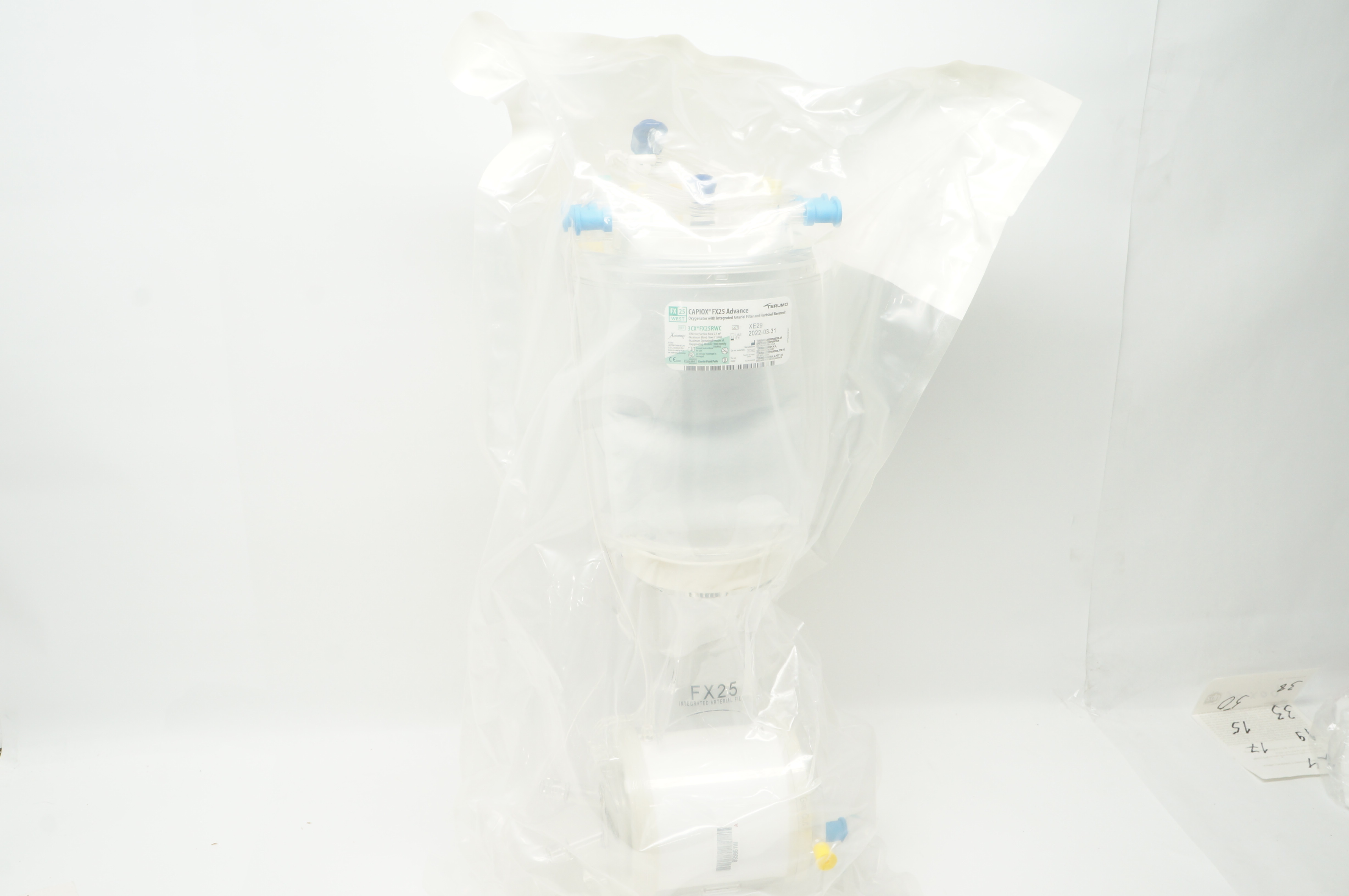 Terumo 3CX FX25RWC Capiox FX25 Advance Oxygenator w/Integrated Arterial ...
