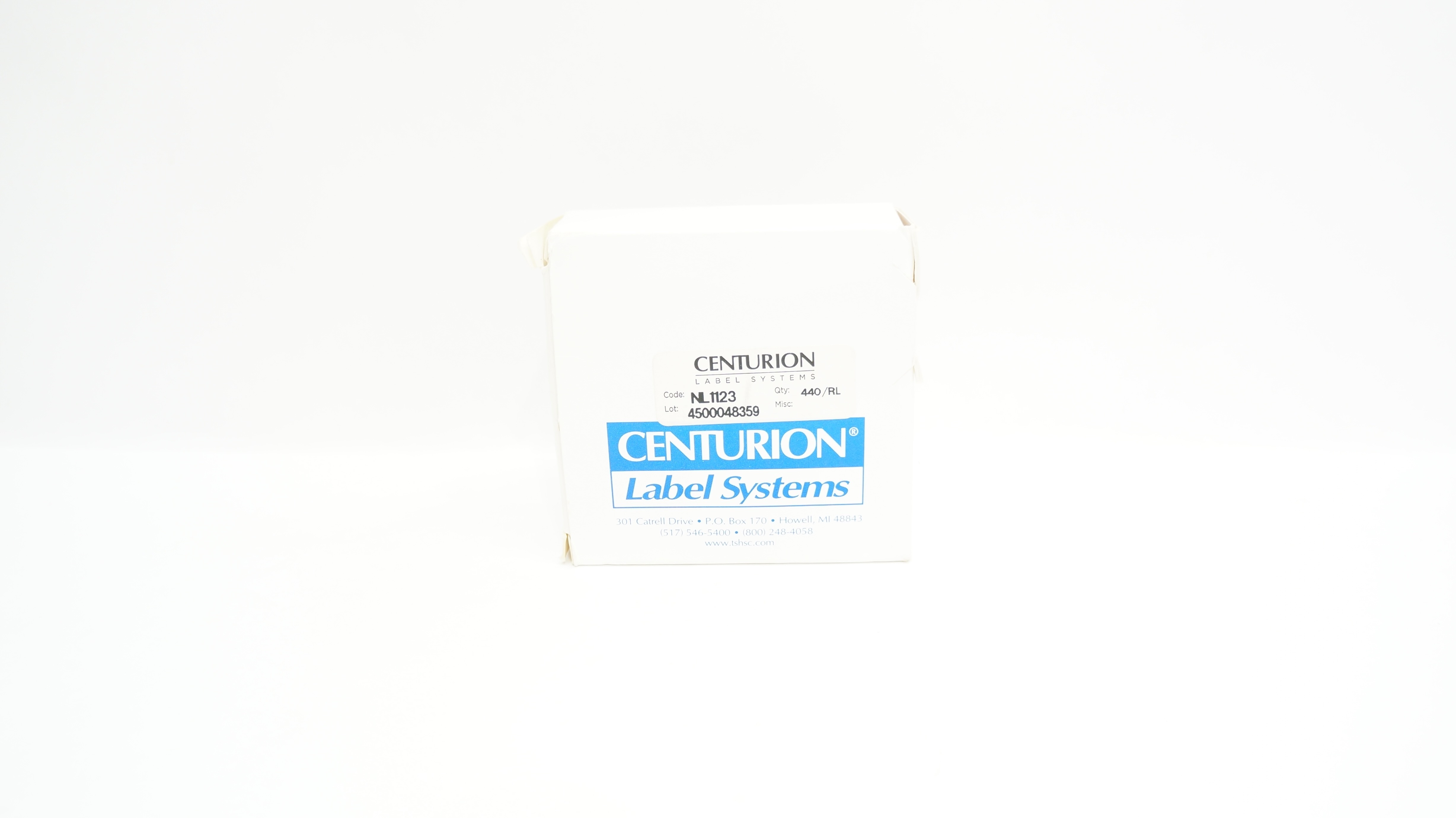 Centurion NL1123 Label Systems - Box of 440/RL