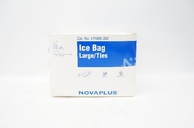Novaplus V11400-300 Ice Bag Large/Ties - Box of 10