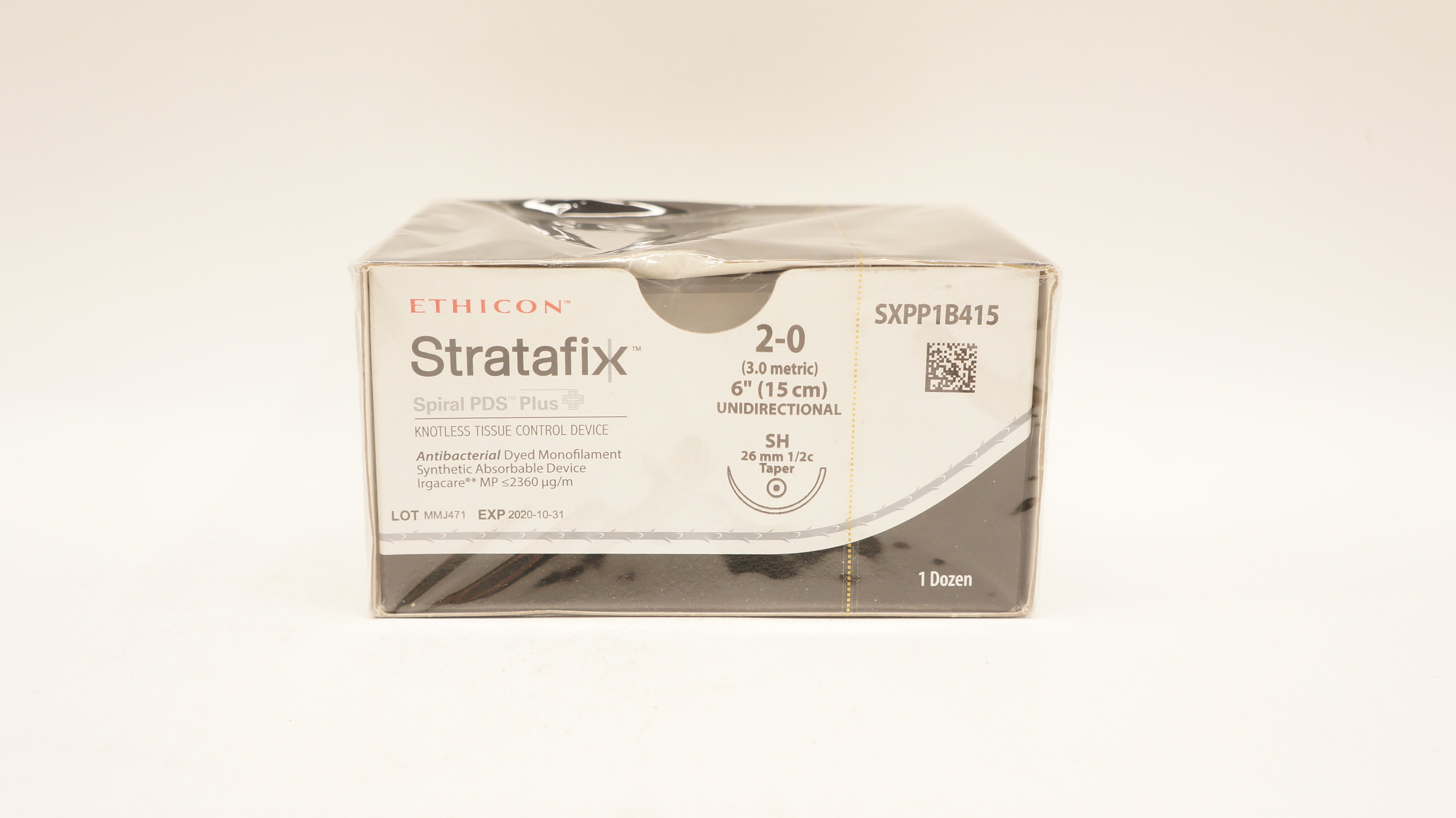 Ethicon SXPP1B415 2-0 Stratafix Stre SH 26mm 1/2c Taper, 6inch (x ...