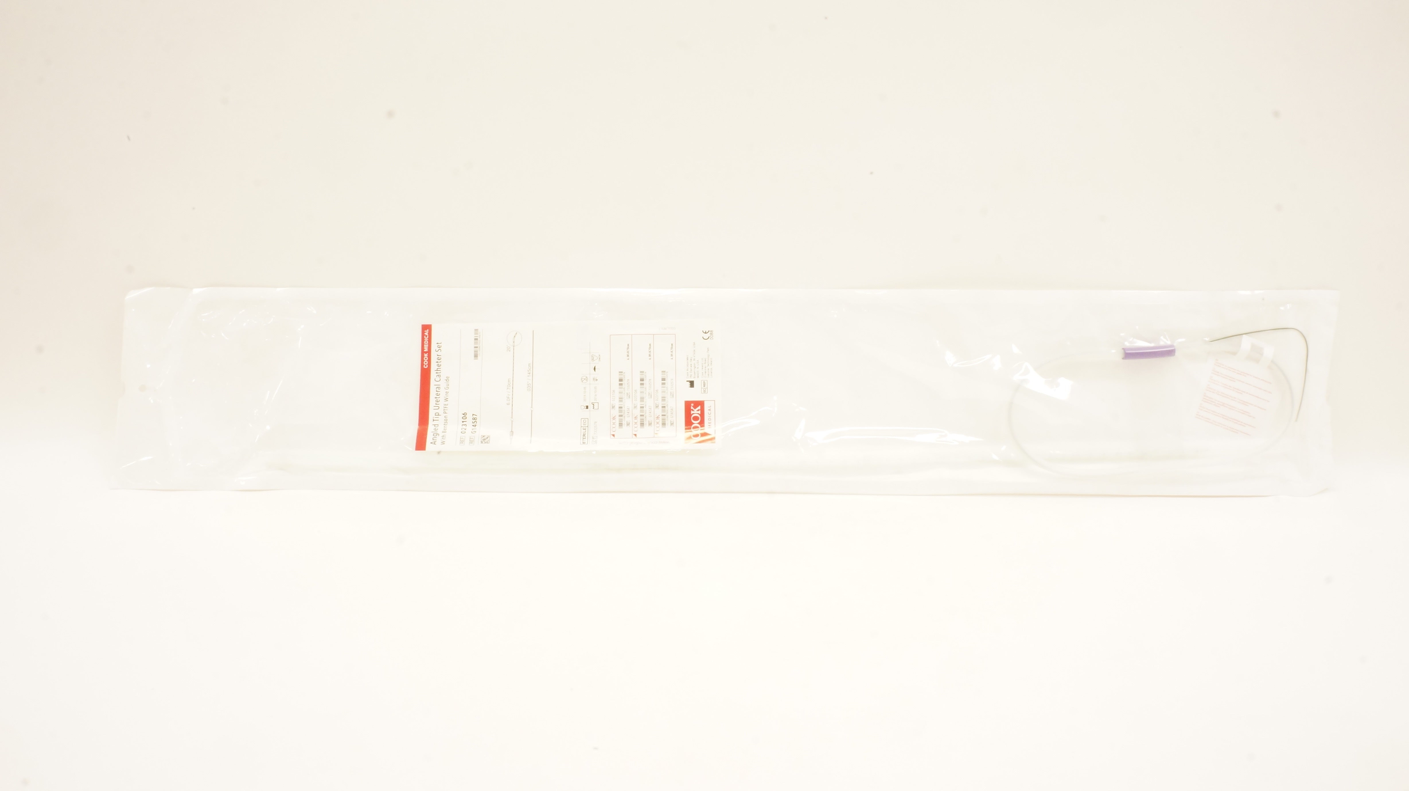 Cook Medical G14587 Angled Tip Ureteral Cath. Set 6.0Fr x .035inch, 20 ...