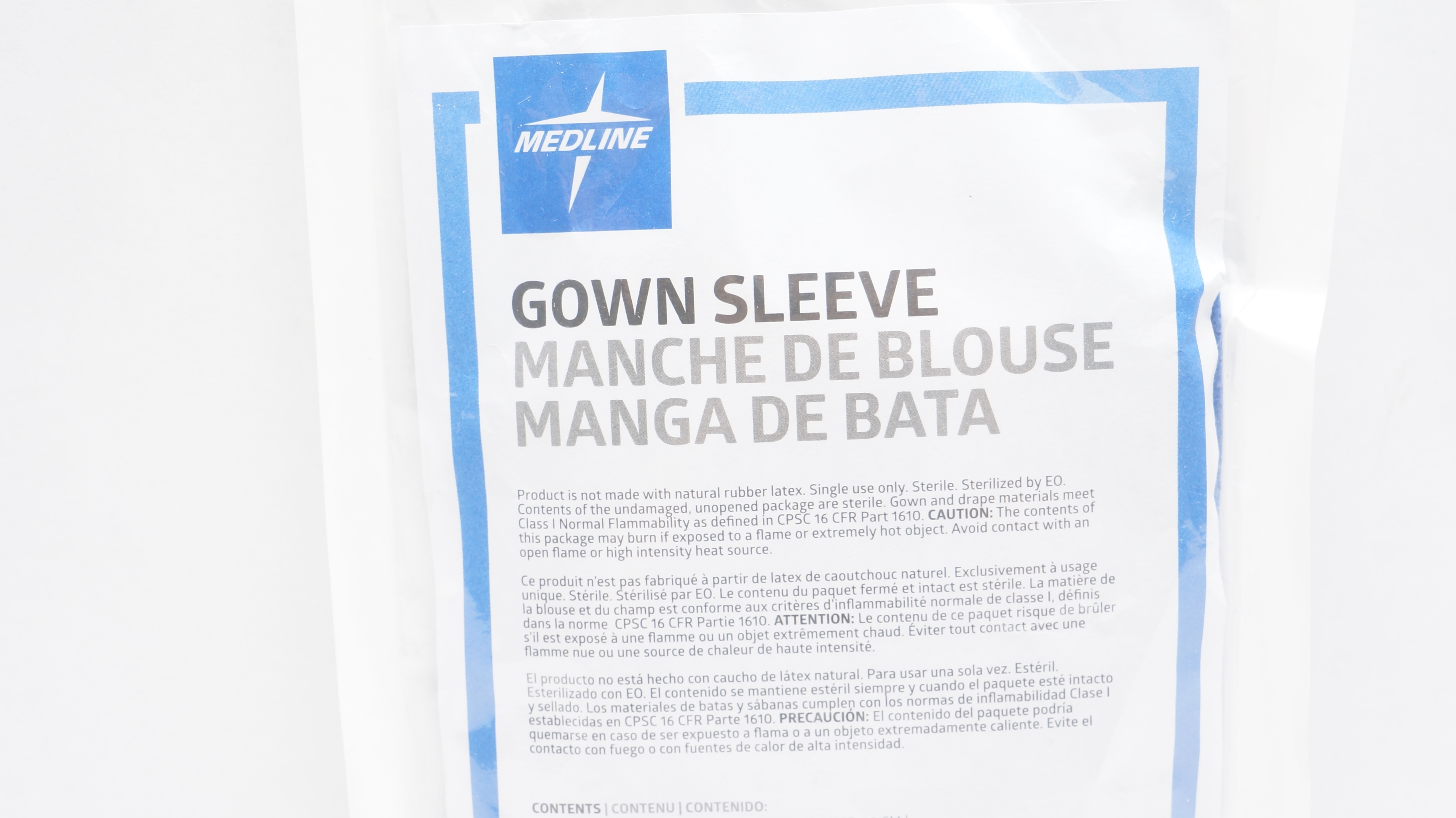 Medline DYNJP2000 Gown Sleeve 23 inch, 1 CSR Wrap