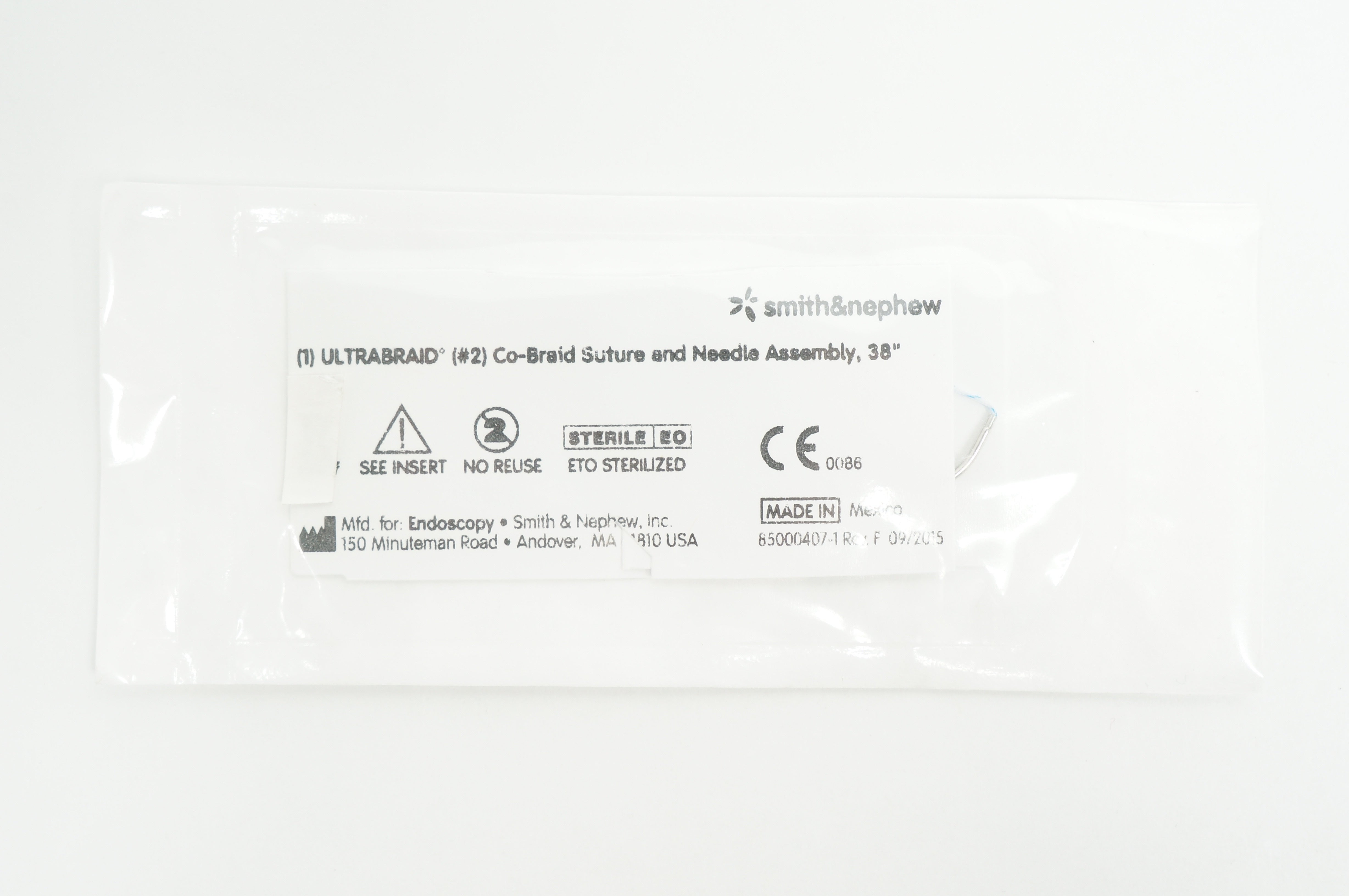 Smith&Nephew 7210915 ULTRABRAID Co-Braid Stre. and Ndle. Assembly, 38inch