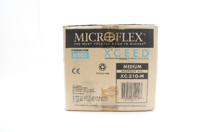Microflex XC-310-M Xceed Powder-Free Nitrile Examination Gloves, M ...