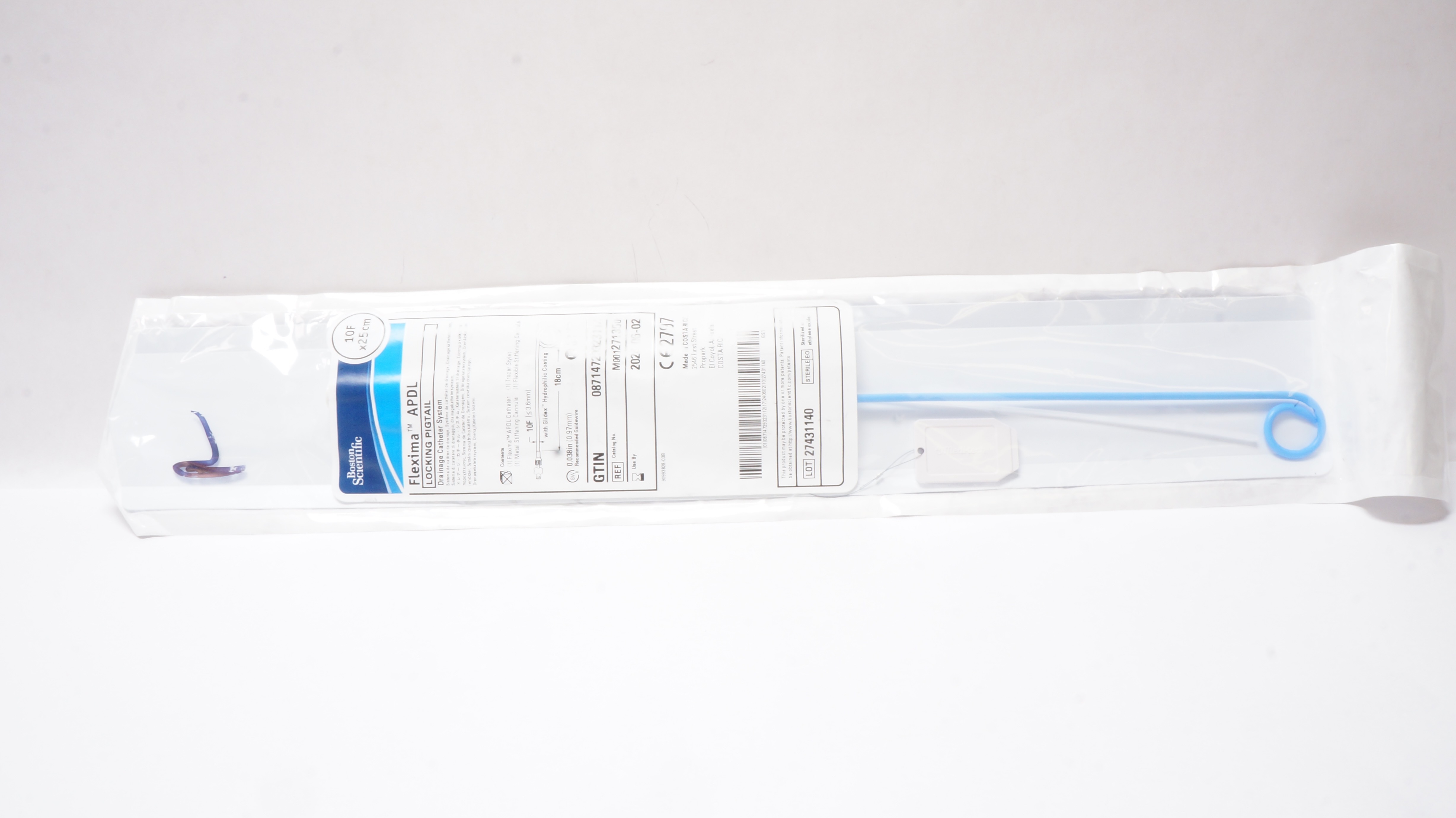 Boston Scientific 27135 Flexima APDL Locking Pigtail 10F x 25cm