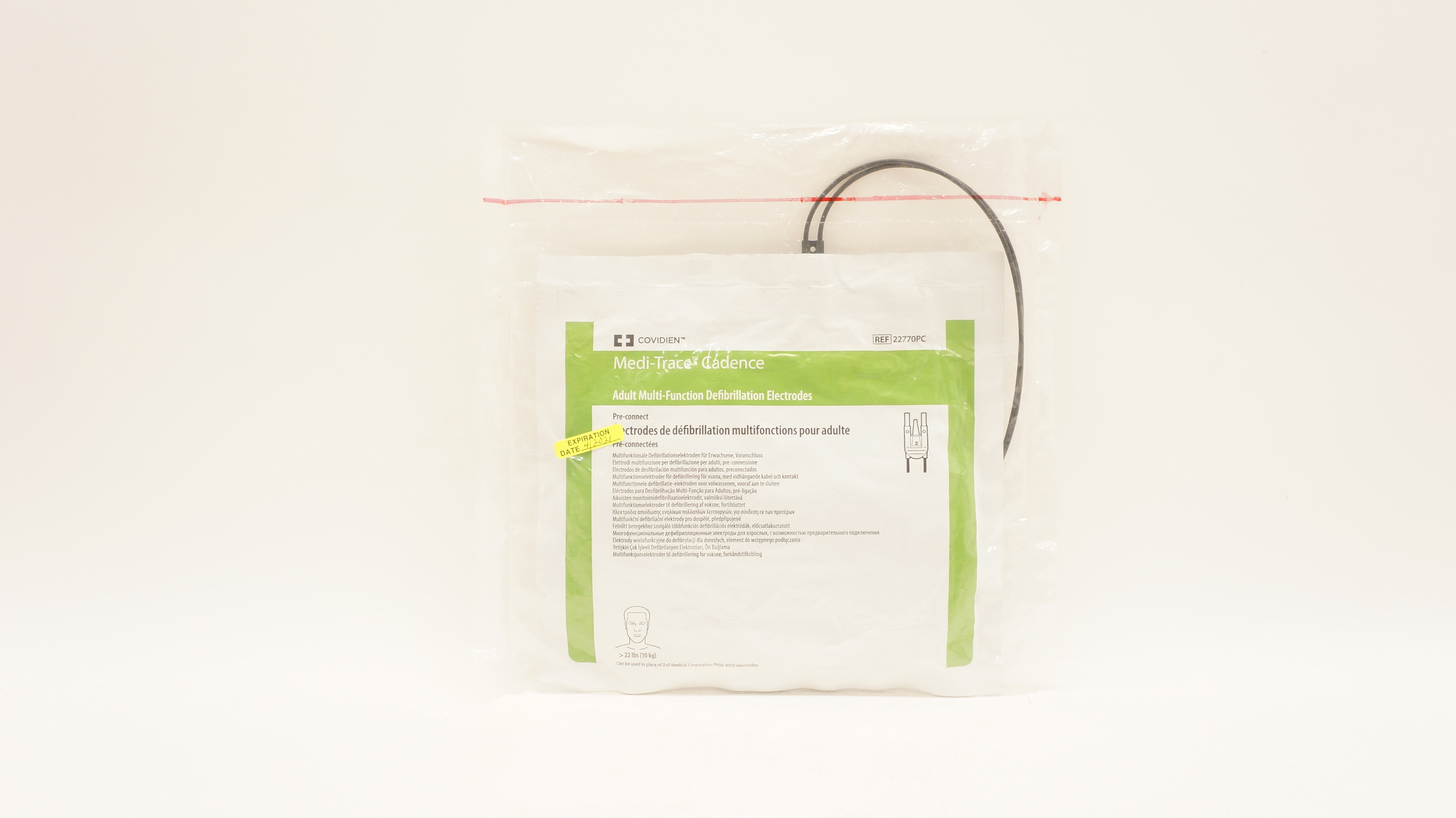 Covidien 22770PC Medi-Trace Cadence Adult Multi-Function Electrodes >22lbs