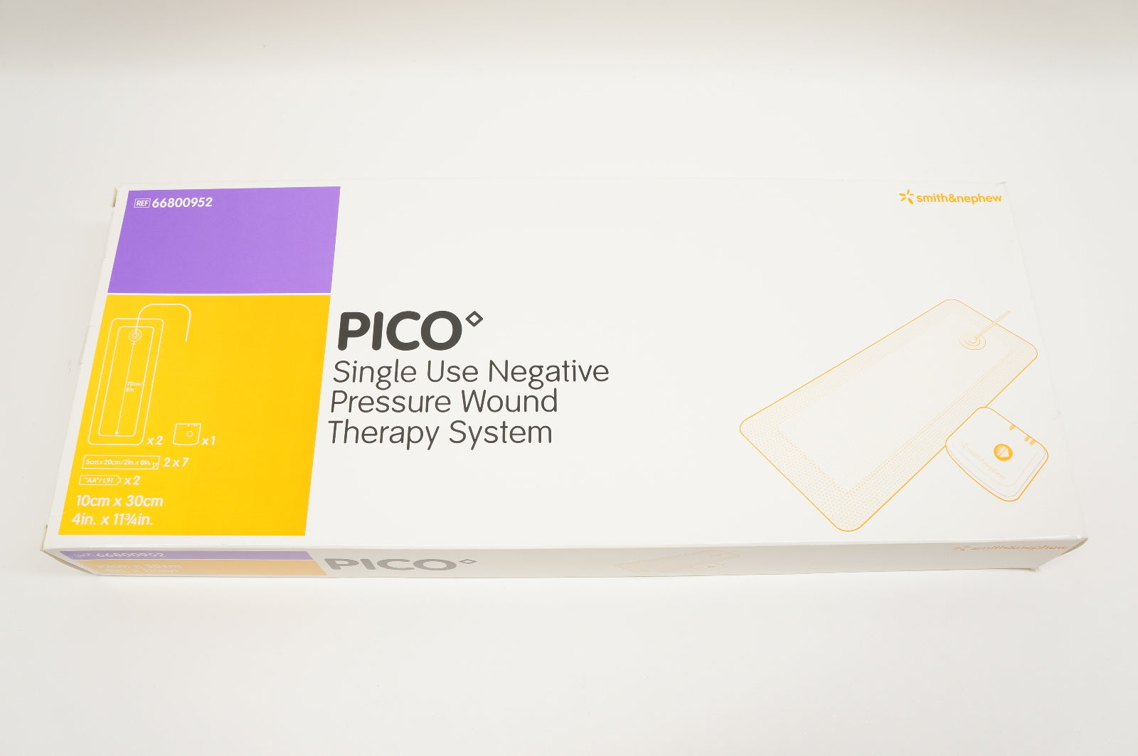 Smith&Nephew 66800952 PICO Negative Pressure Wound Therapy System 4x11 ...