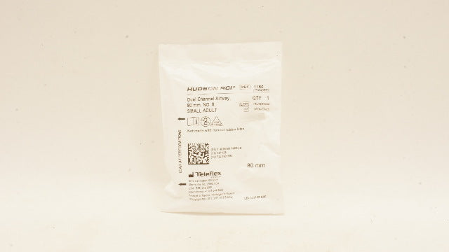 Teleflex 1150 Hudson RCI Dual Channel Airway 80mm, NO. 8 Small Adult