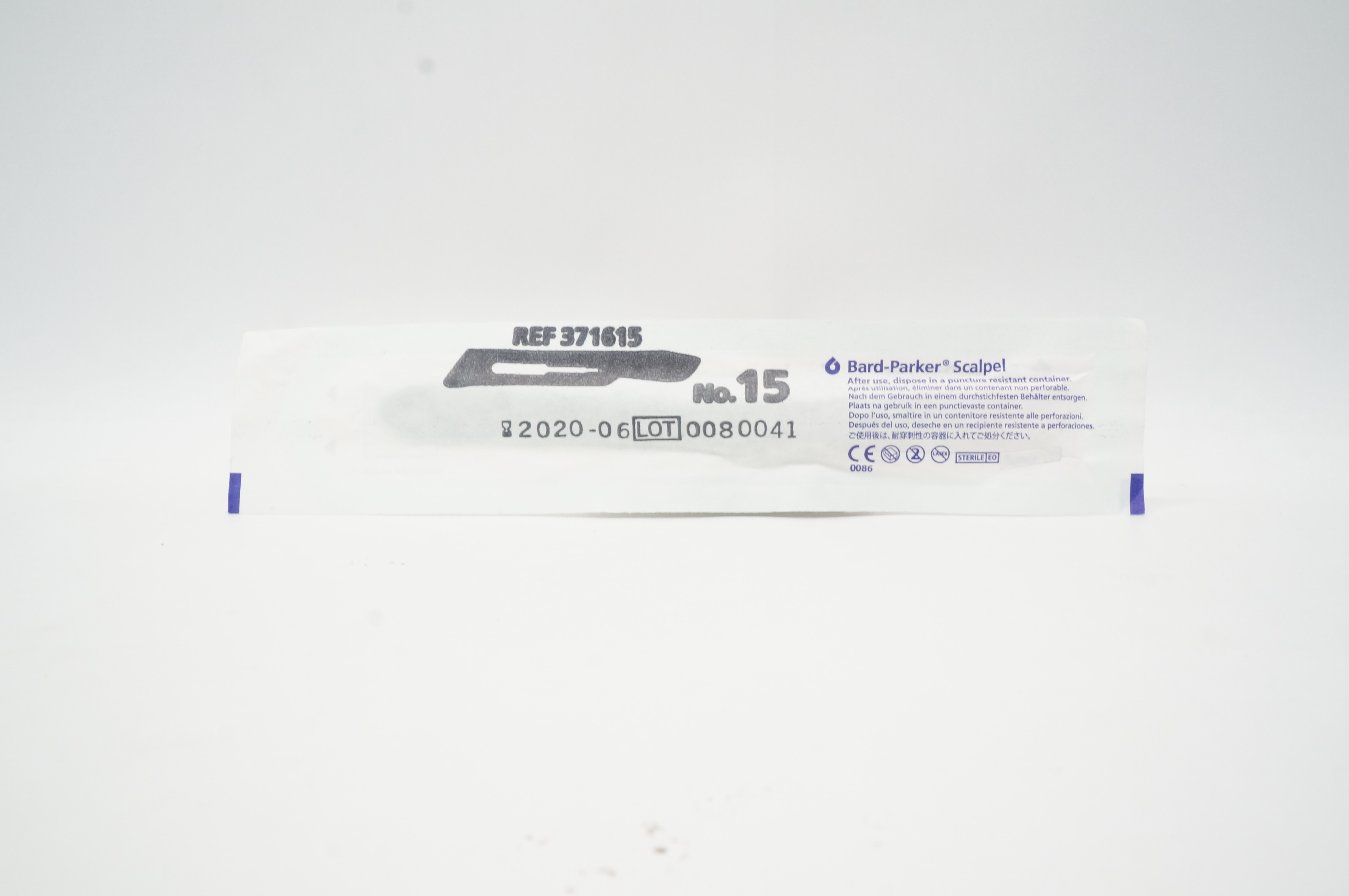 Aspen 371615 Bard-Parker Scalpel Stainless Steel Surgical Blade N15 (x)