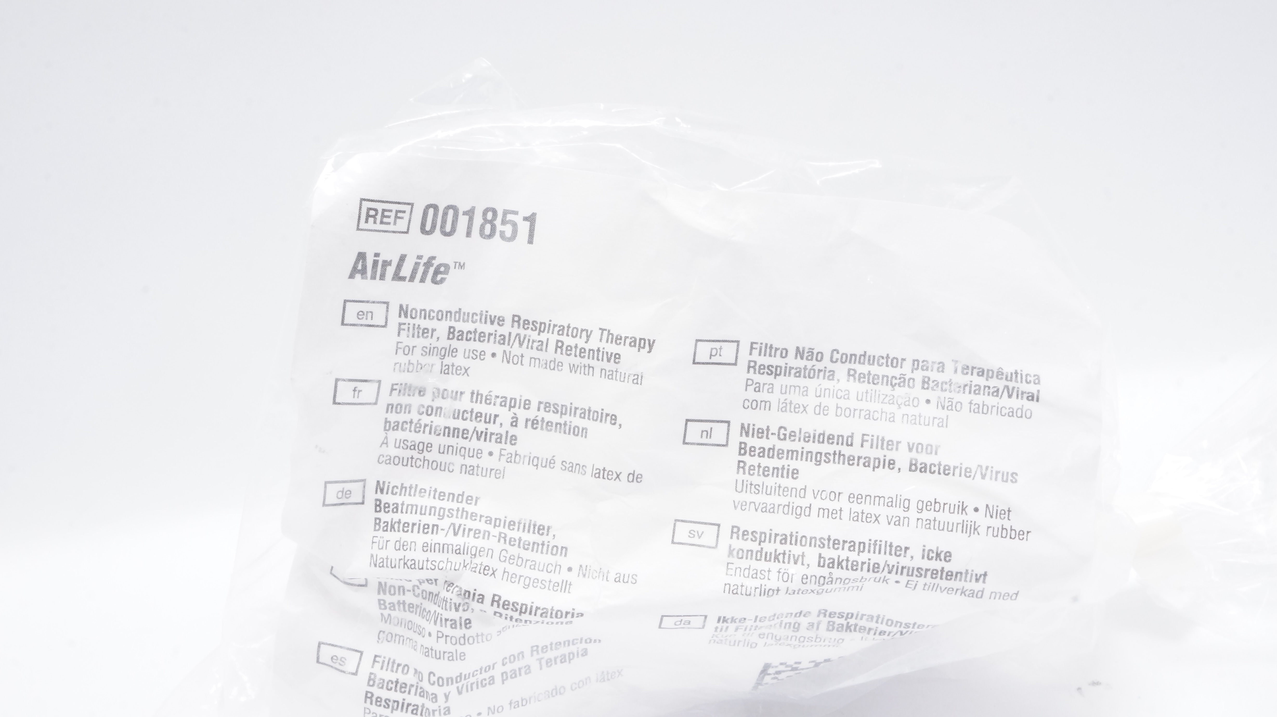 CareFusion 001851 AirLife Nonconductive Respiratory Therapy Filter