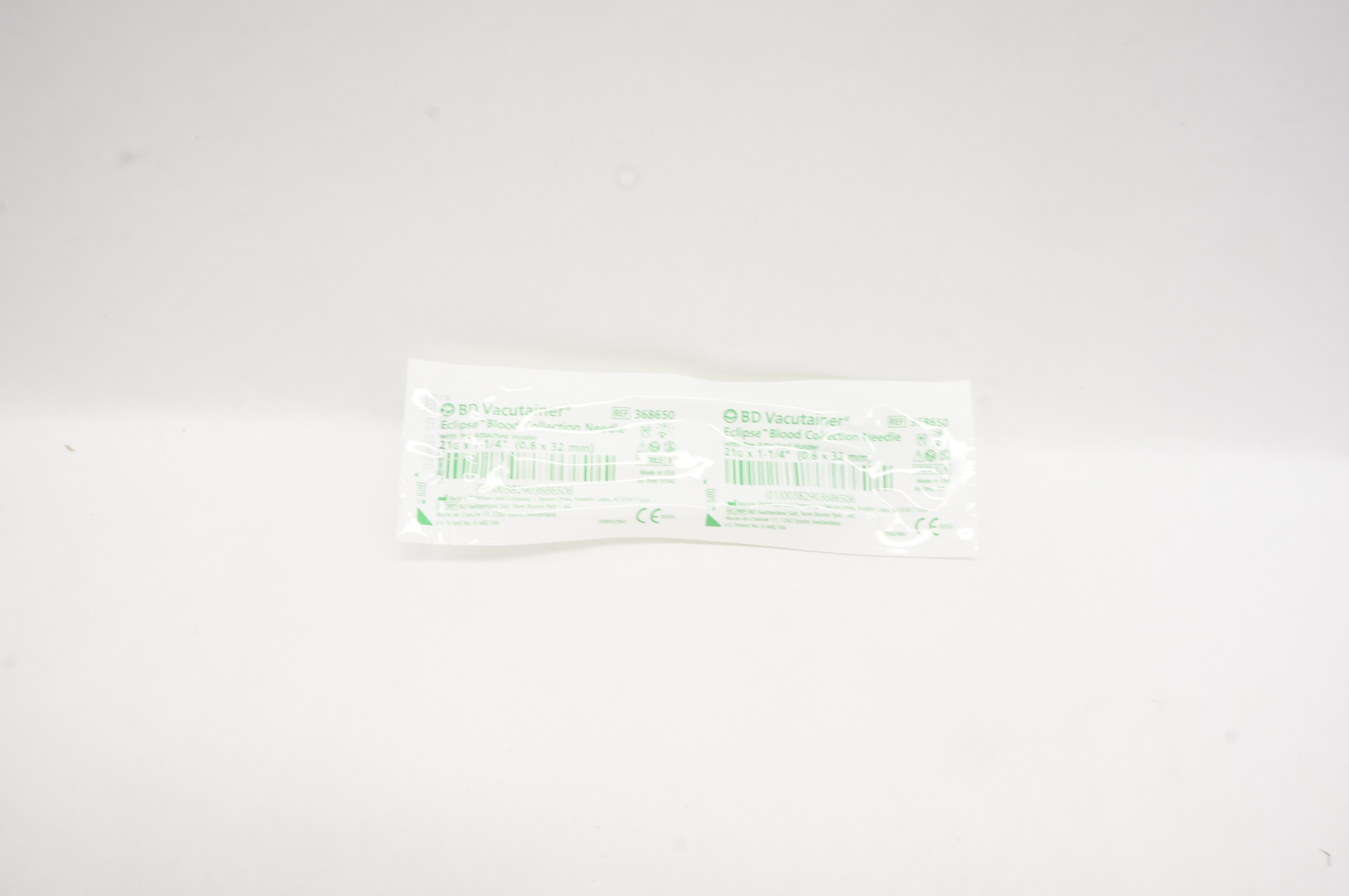 BD 368650 Vacutainer Eclipse Blood Collection Ndle 21G x 1-1/4inch