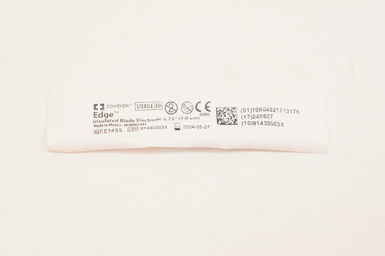 Covidien E1455 Edge Insulated Blade Electrode 2.75inch