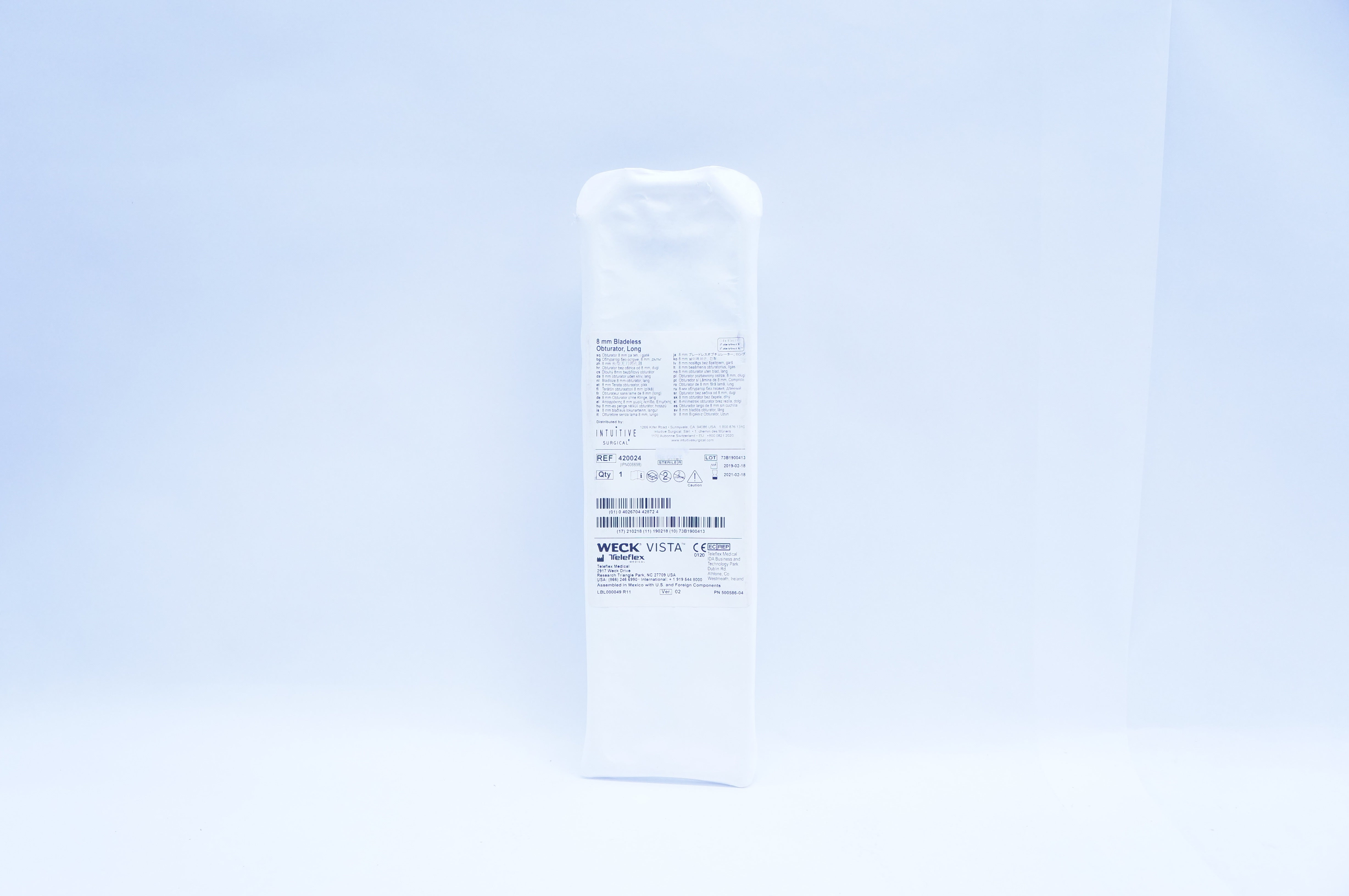 Teleflex 420024 Intuitive Da Vinci S, Si 8mm Bladeless Obturator, Long