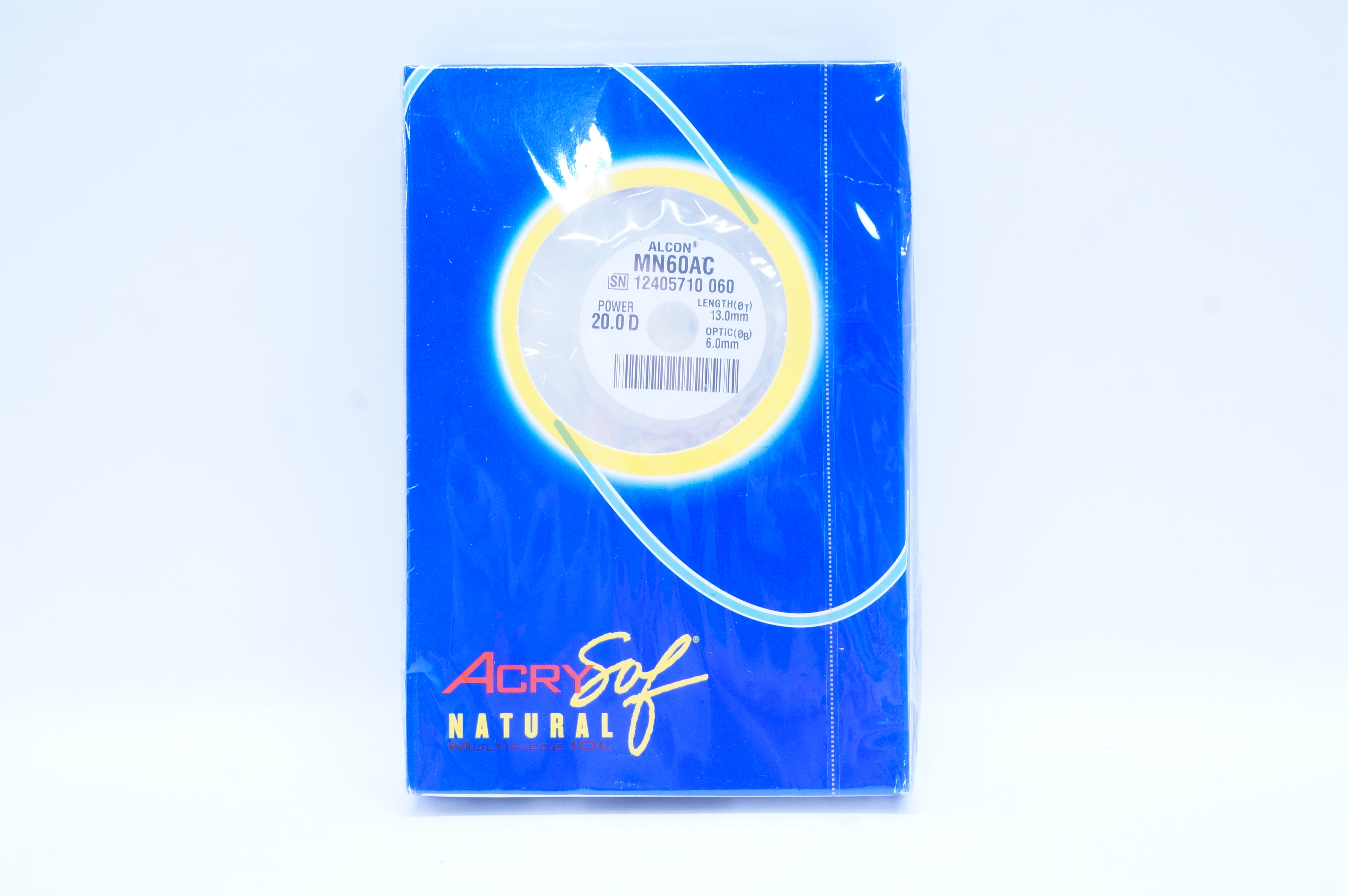 Alcon MN60AC AcrySof Natural Intaocular Lens 20.0 D, Length 13mm,Optic ...