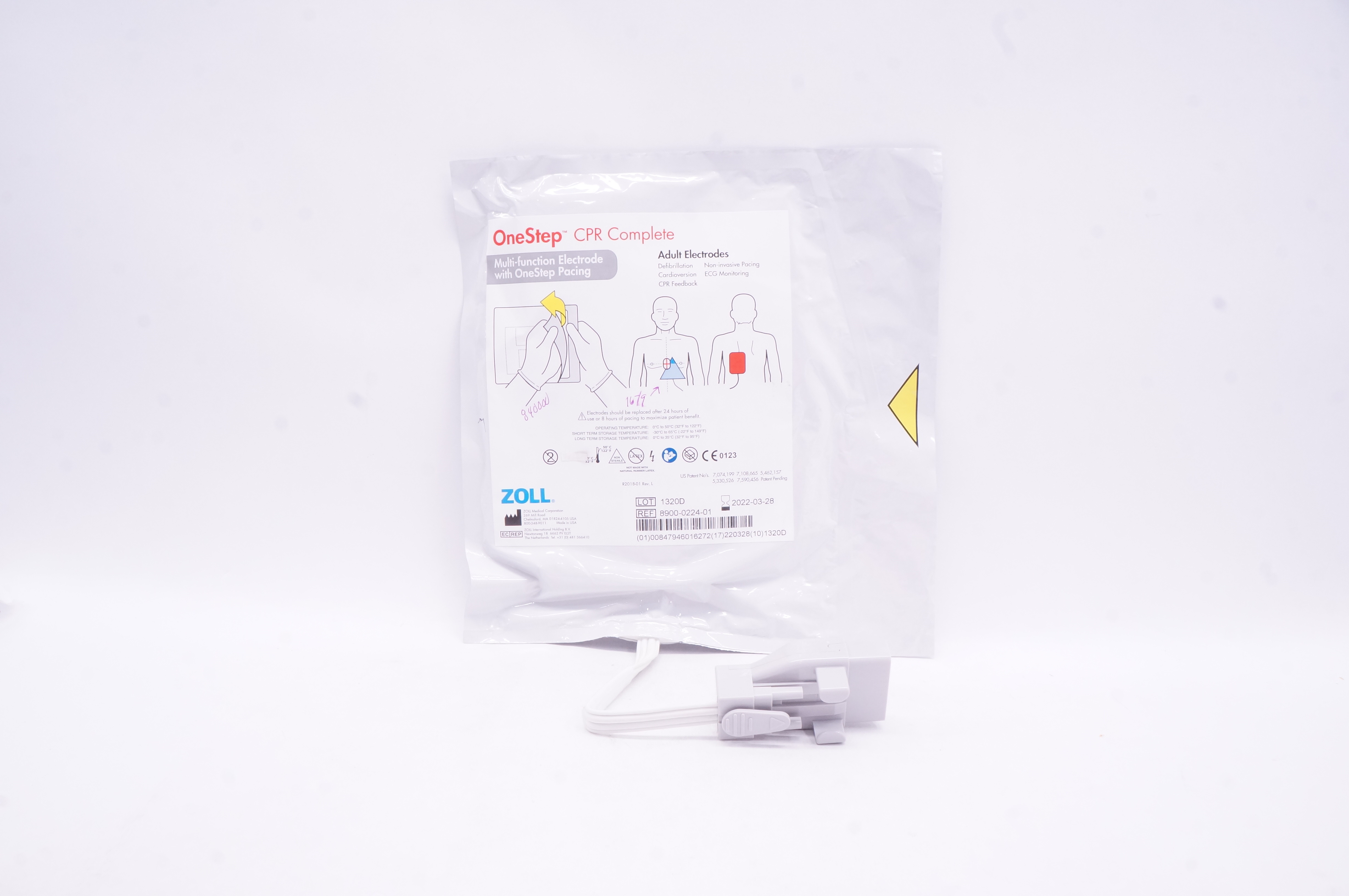 Zoll 8900-0224-01 OneStep CPR Complete Adult Multi-Function Electrodes (x)