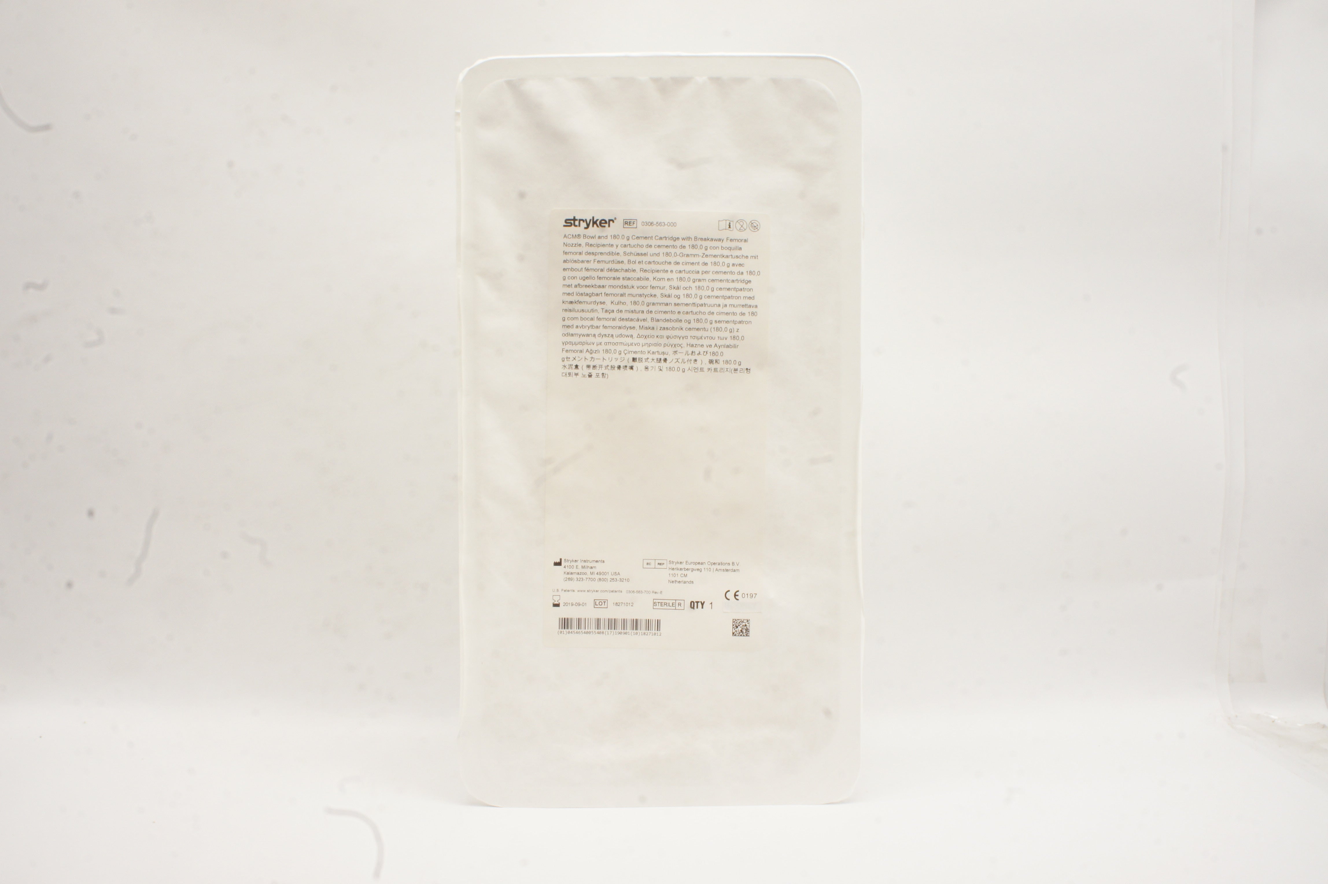 Stryker 0306-563-000 ACM Bowl and Cement Cartridge 180.0g (x)