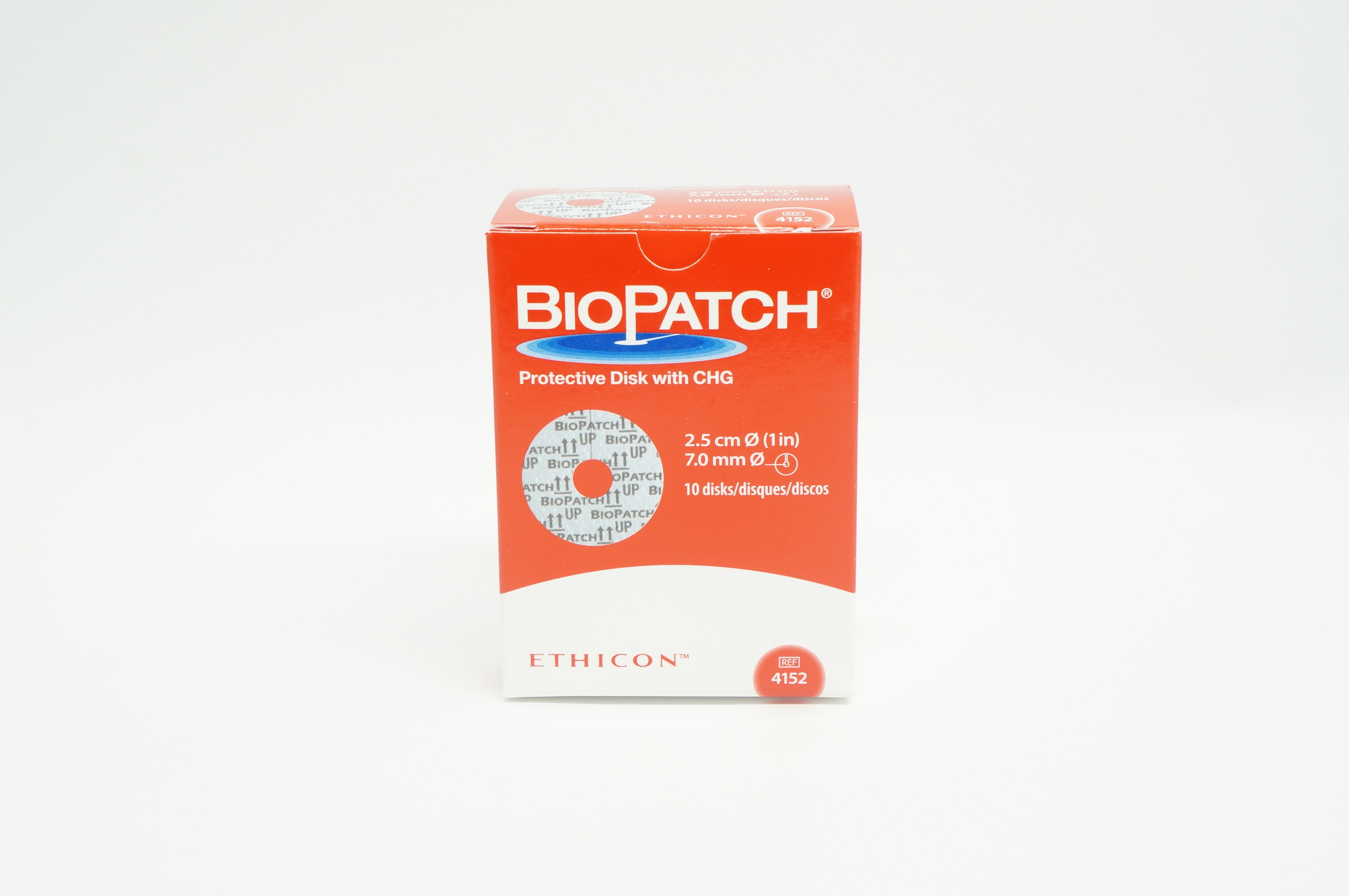Ethicon 4152 BioPatch Protective Disk With CHG 1 inch x 7.0 mm (x ...