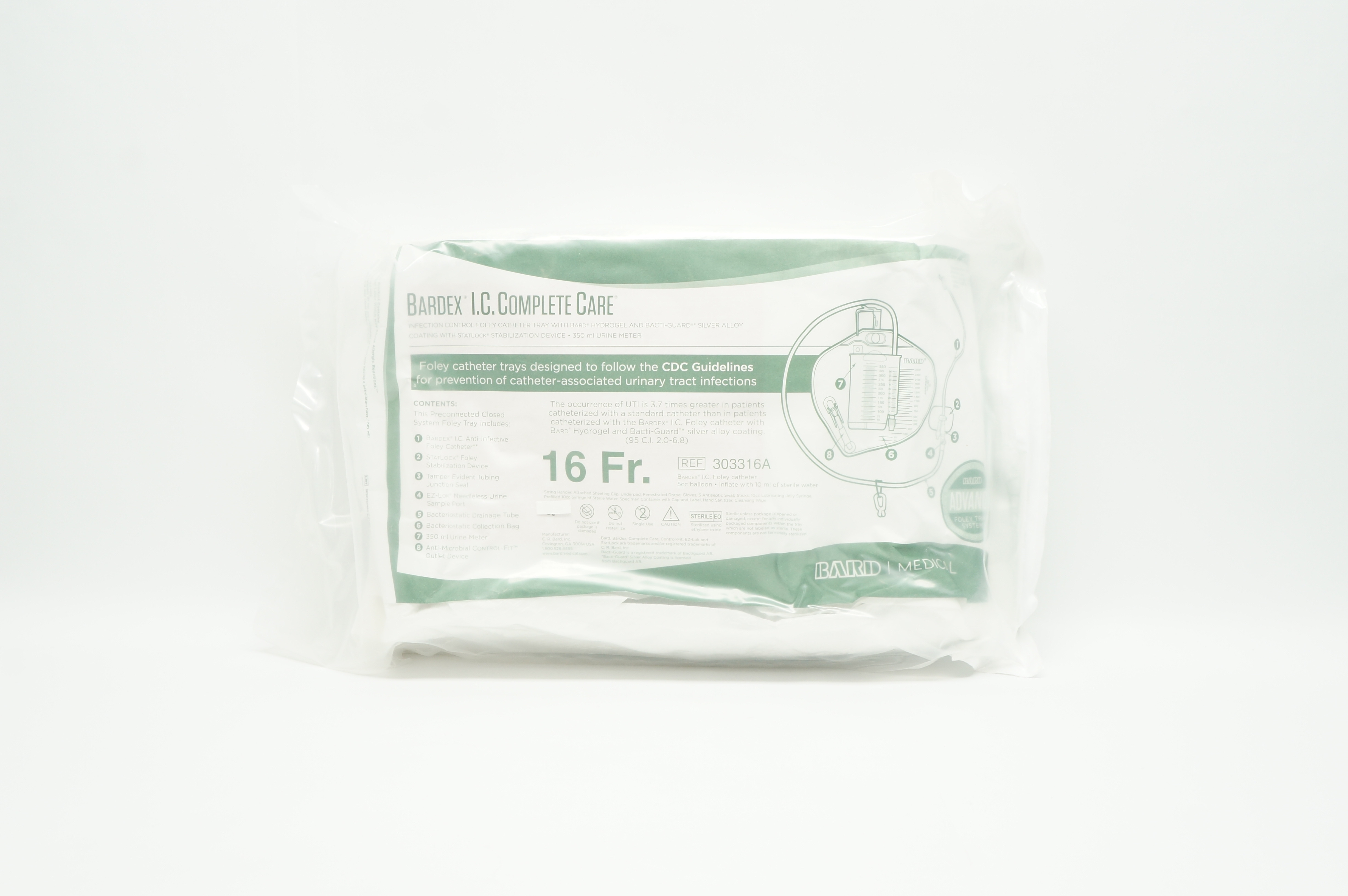 Bard 303316A Bardex I.C. Complete Care Infection Control Foley Cath ...