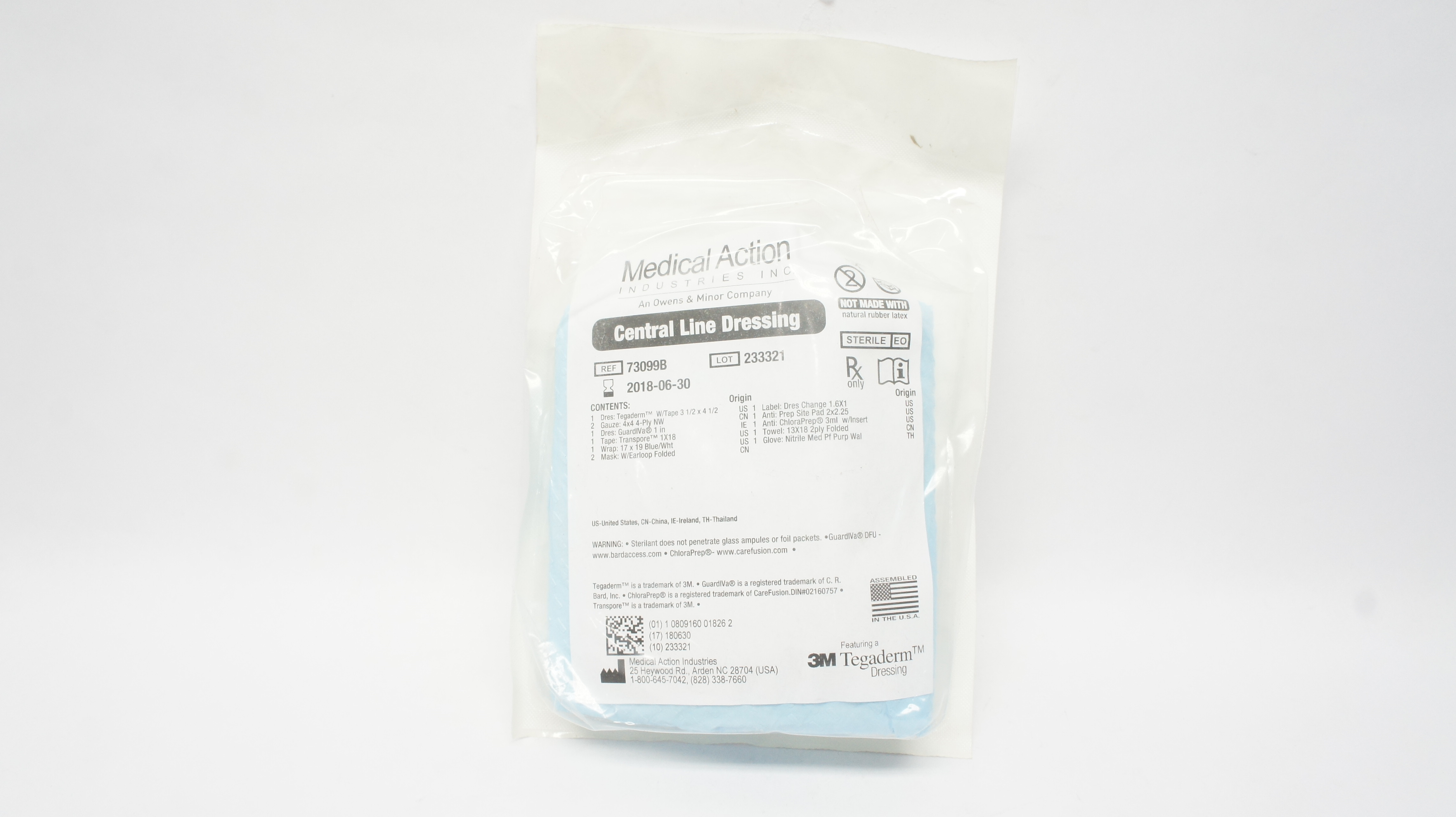 3M 73099B Tegaderm Medical Action Central Line Dressing (x)
