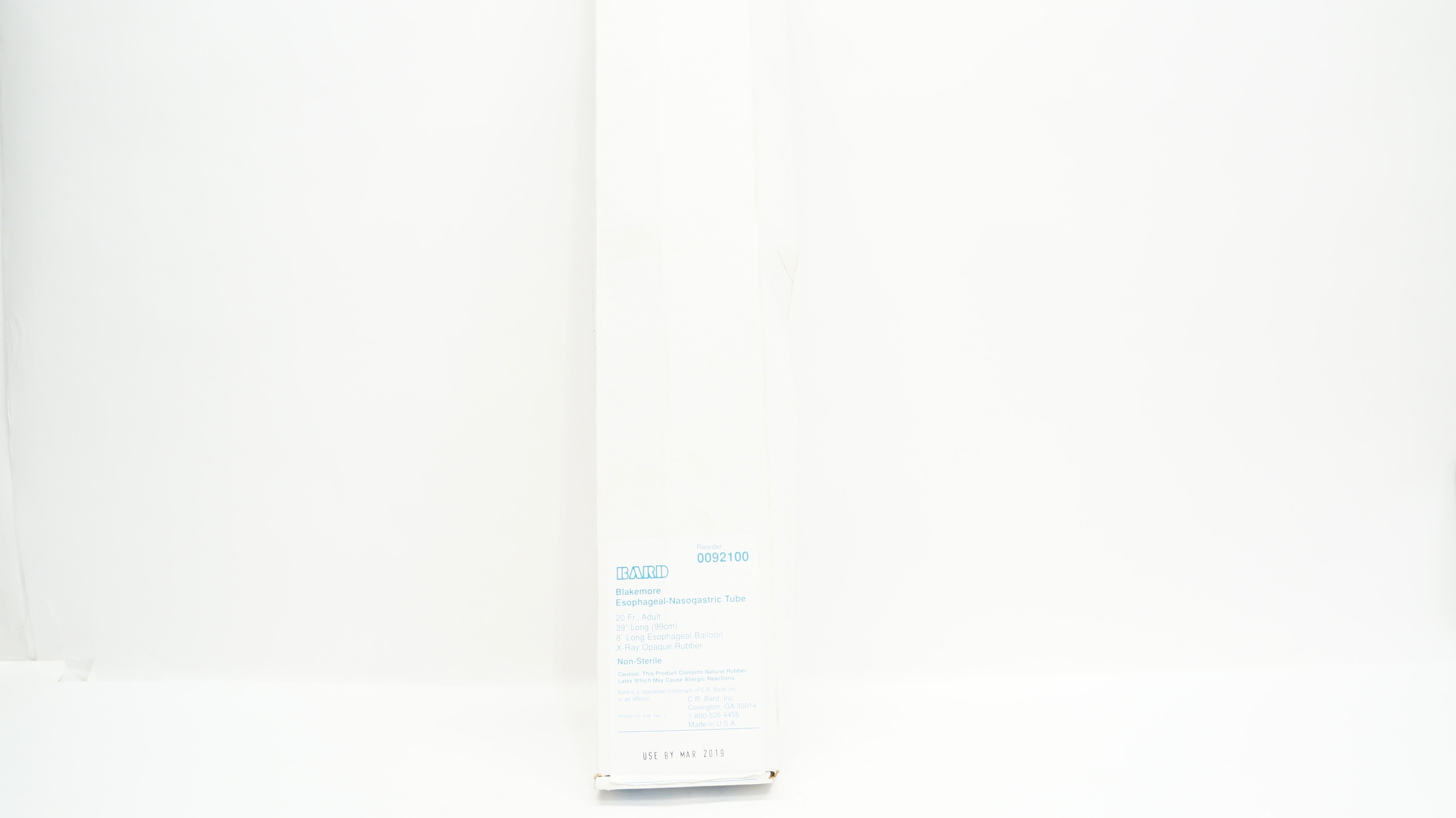 Bard 0092100 Blakemore Esophageal-Nasogastric Tube 20Fr. Adult, 39inch ...