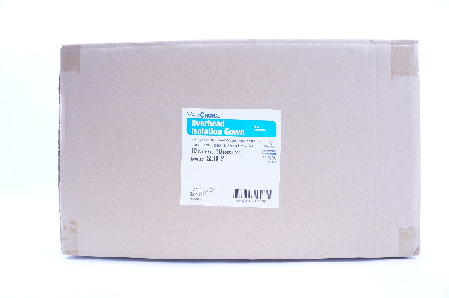MediChoice 55882 Overhead Isolation Gown Blue Universal Level 2 - Case ...