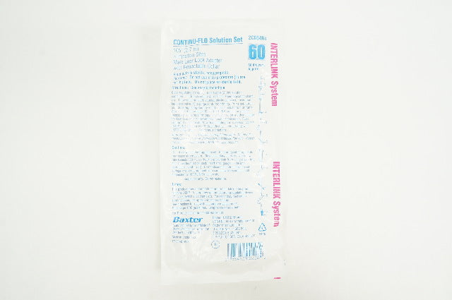 Baxter 2C6546s INTERLINK System CONTINU-FLO Solution Set 105inch