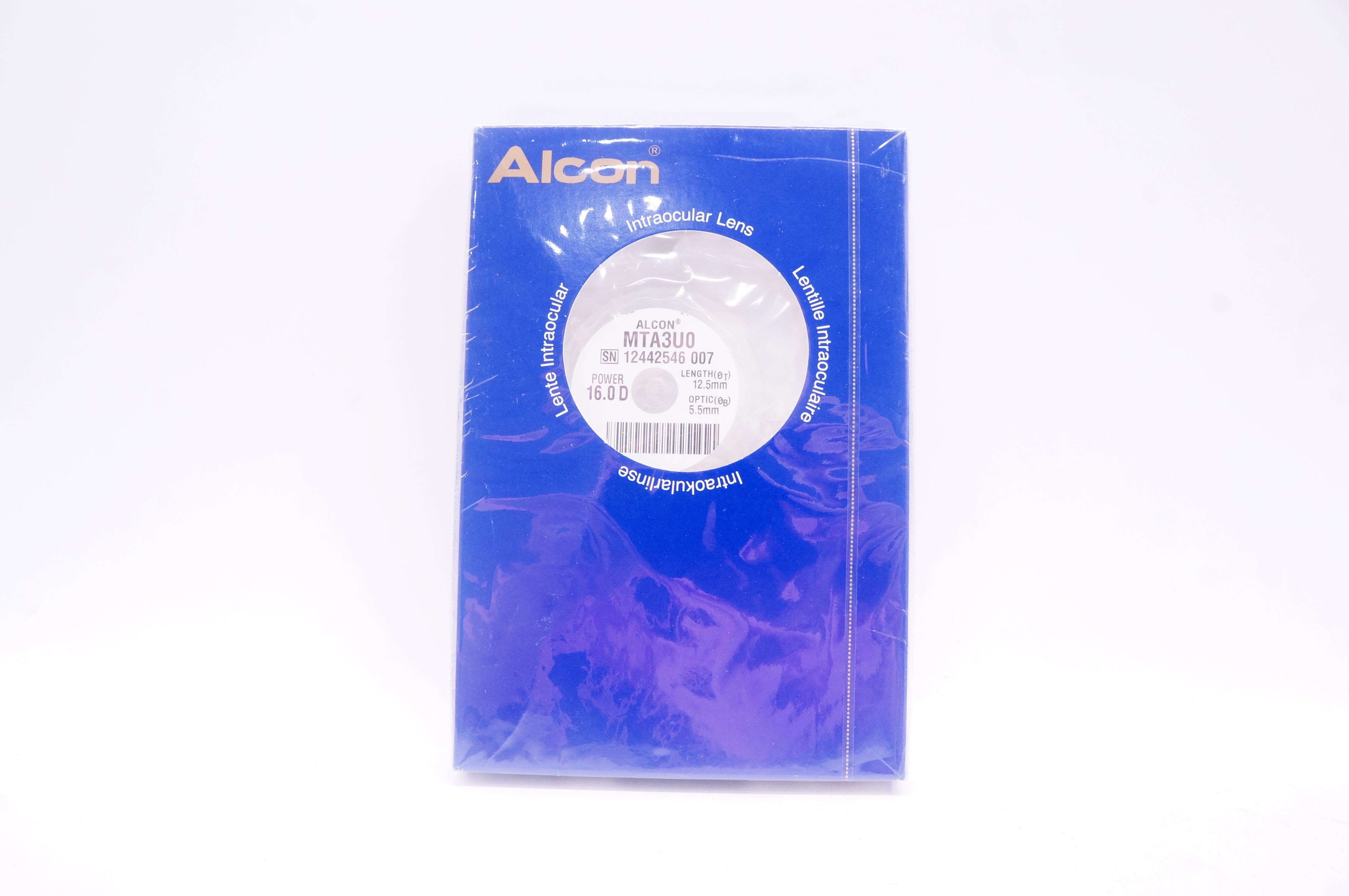 Alcon MTA3UO Intraocular Lens 16.0D 12.5 x 5.5mm (x)