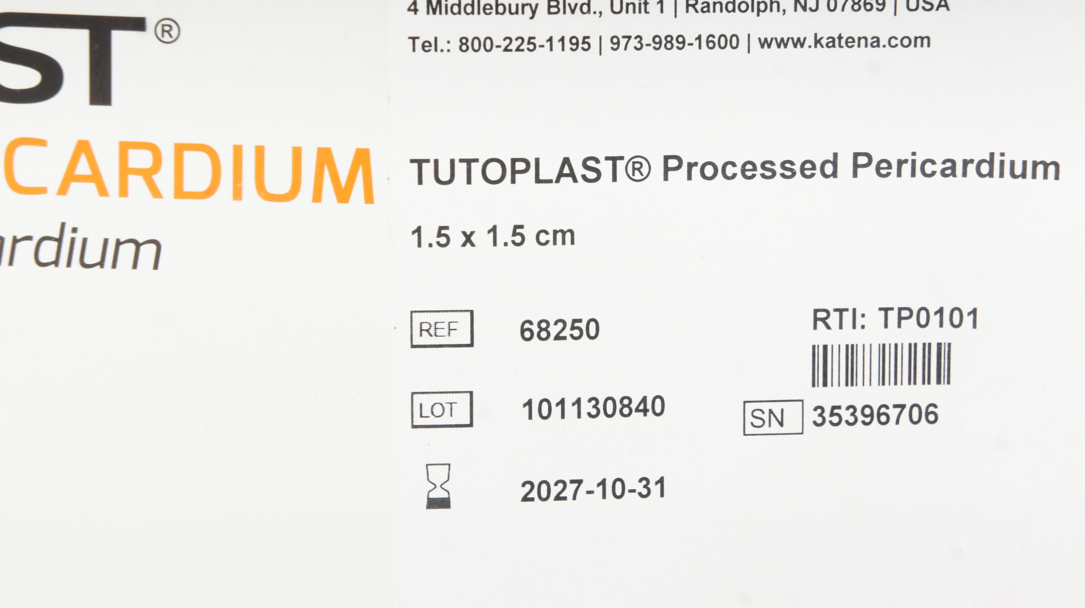 Tutoplast Pericardium Pericardium Decellularization In A One Day,