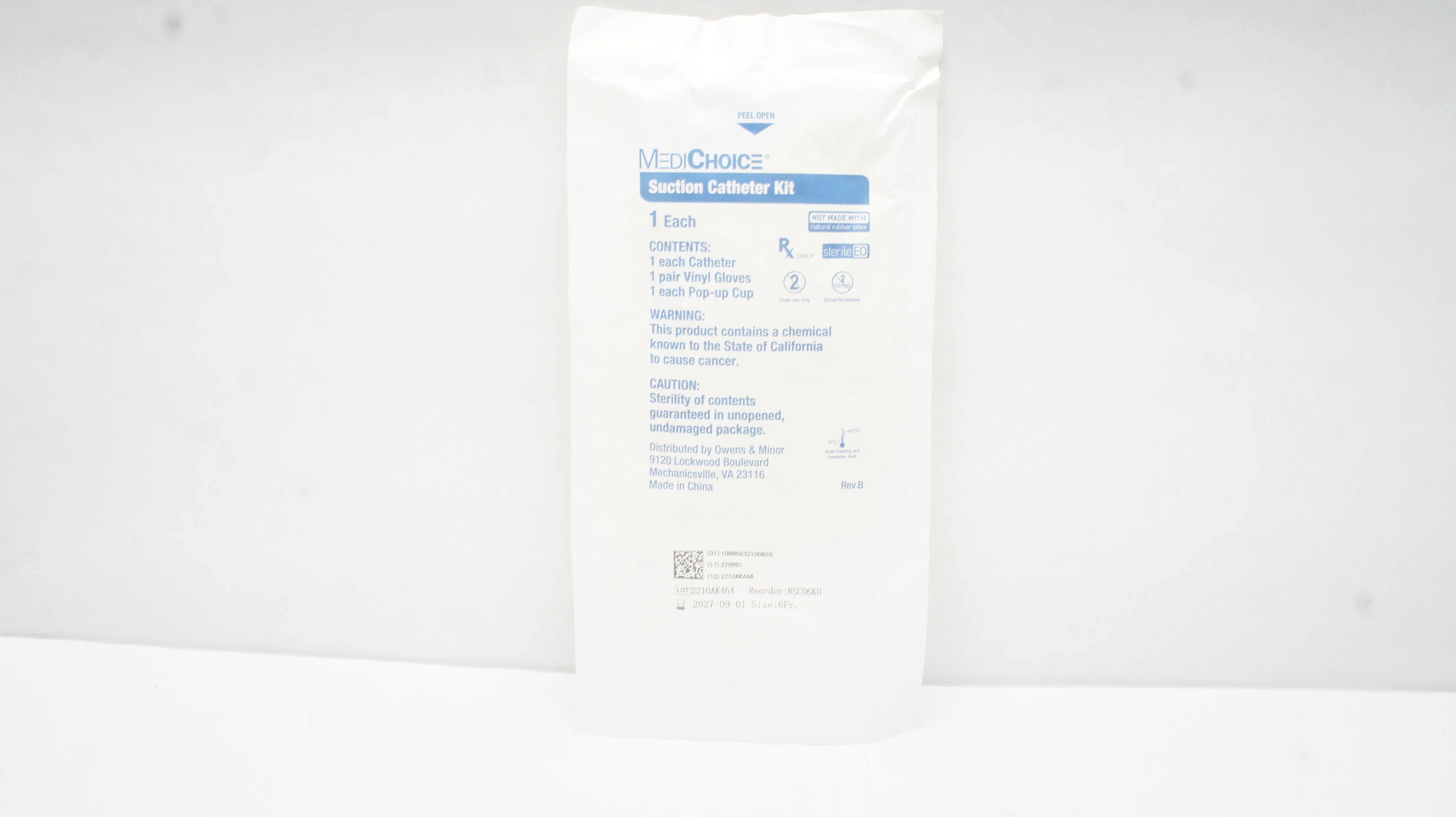 MediChoice RSC06KD Suction Cath. Kit 6Fr